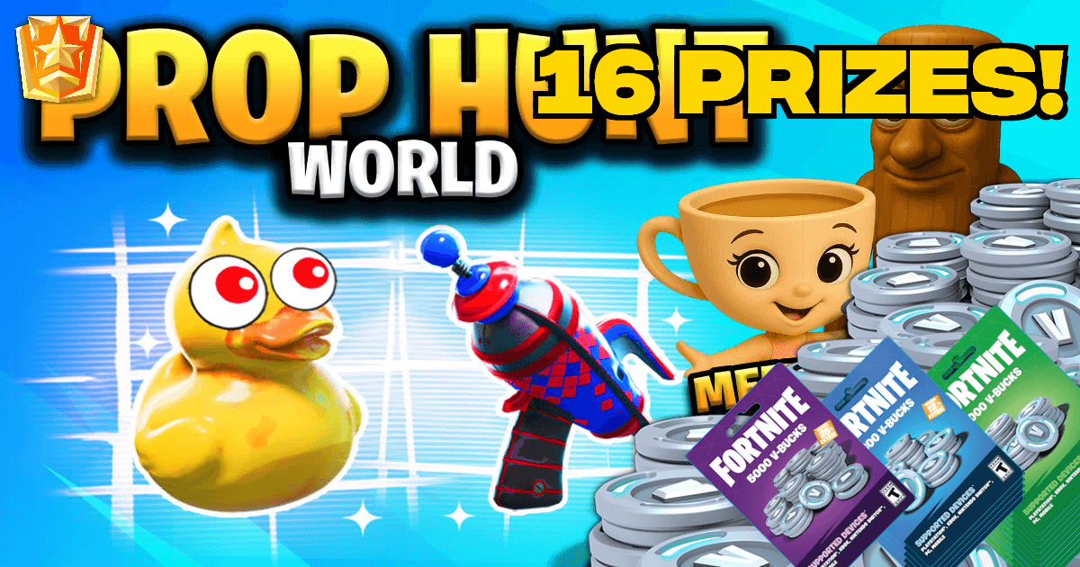 Win a share of 29,000 vbucks by playing prop hunt! - FCHQ.io